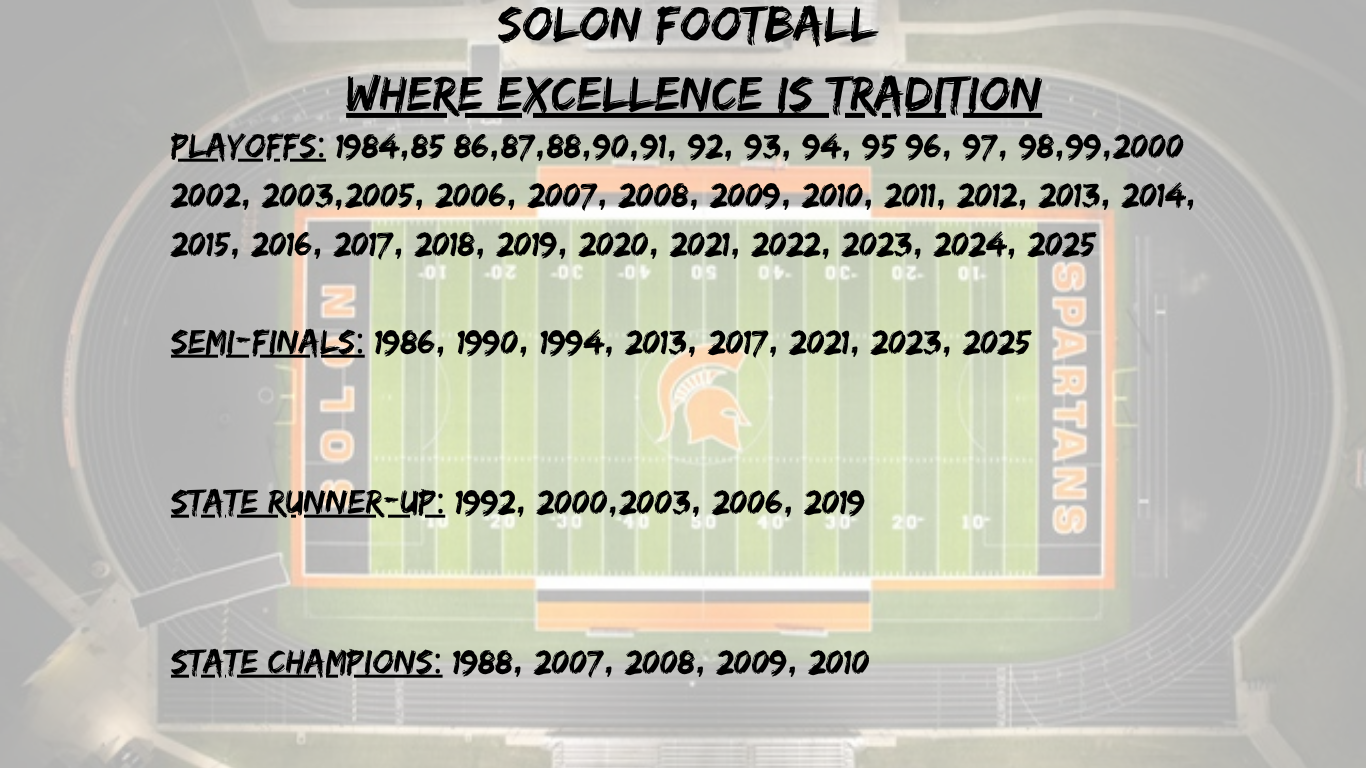 Solon Football | Official Program Site